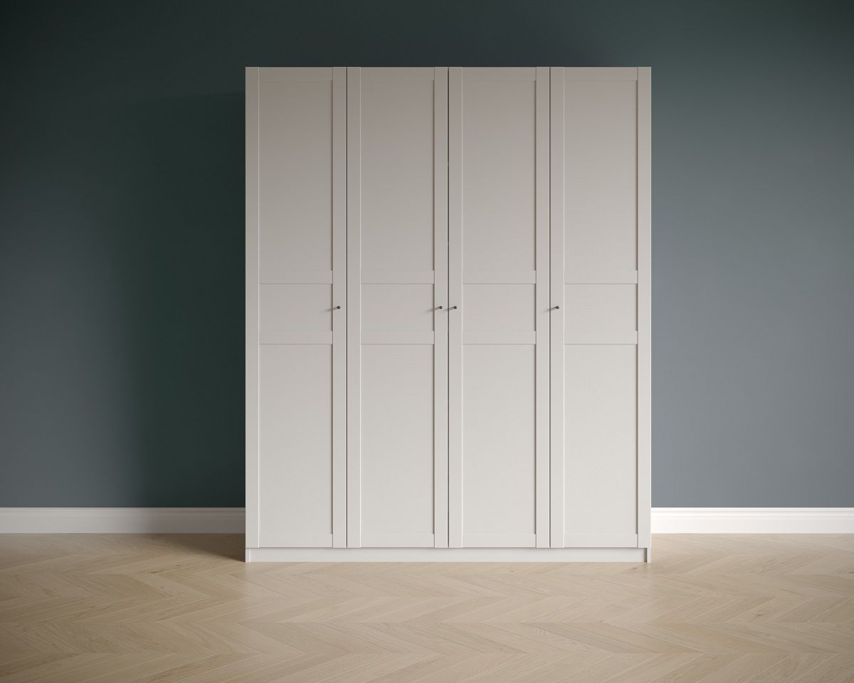 Шкаф 4 х дверный Фрея с глухими дверями 1800 503 2204 Белый по цене — купить в интернет